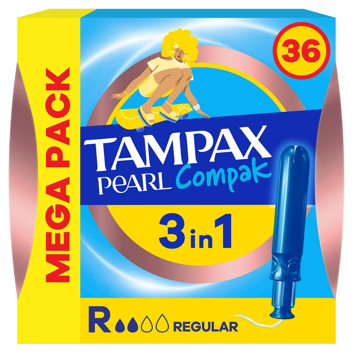 Regular Tampons with Compact Applicator x36 – McGrocer