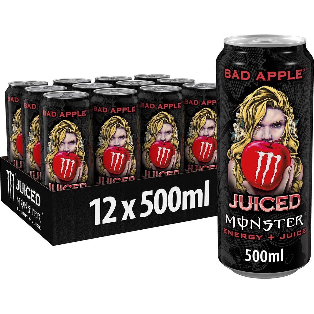 Monster Energy Drink Bad Apple 12 x 500ml - McGrocer Direct | McGrocer